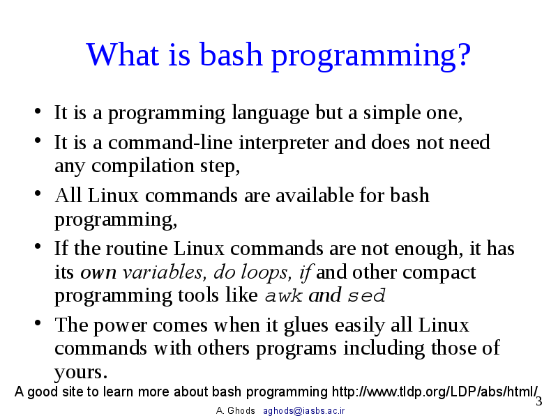 What Is Bash Programming 